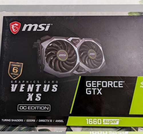 Видеокарта MSI GTX 1660 Super Ventus XS