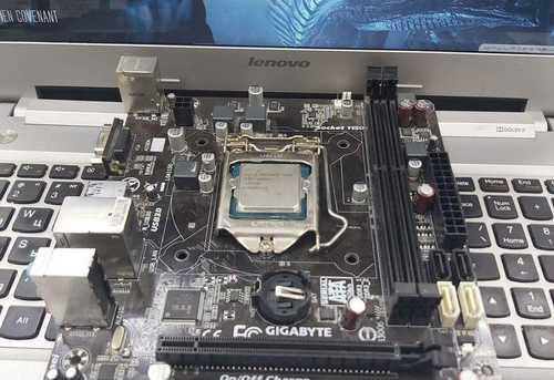 Материнская плата gigabyte 1150 + процессор G3460