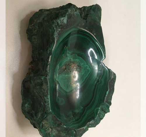 Малахит природный пепельница Африка