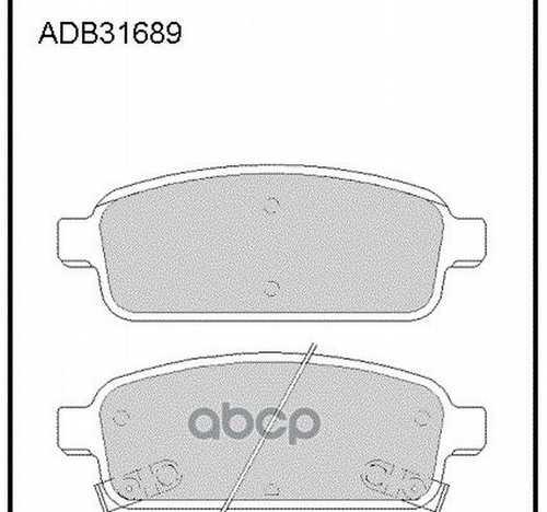 Колодки тормозные дисковые перед ADB31689