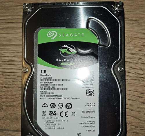 Жесткий диск seagate barracuda 1tb