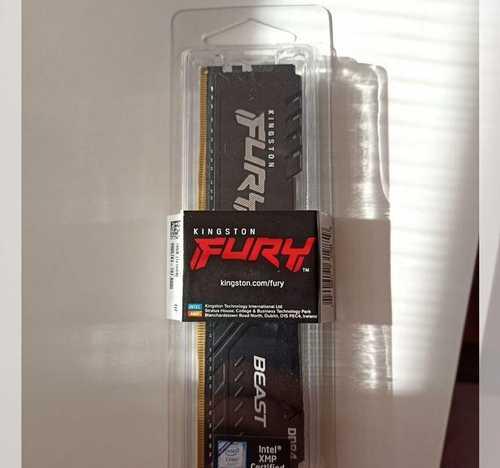 Оперативная память Kingston Fury 16Gb DDR4