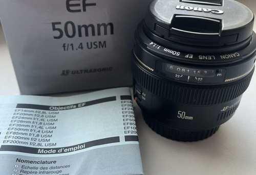 Объектив Canon EF 50mm f 1.4 USM