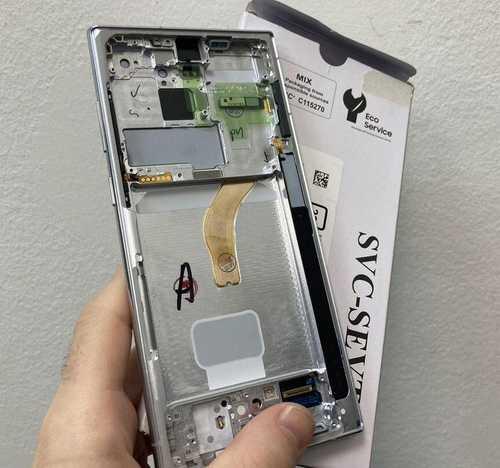 Экран LCD samsung s22 ultra silver