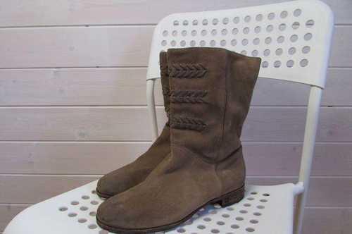Ugg женские кожаные зимние сапоги