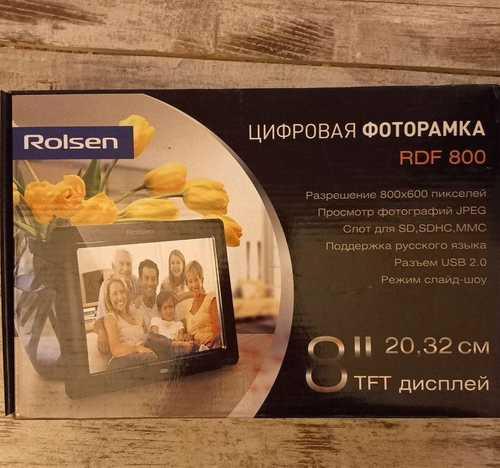 Цифровая фоторамка Rolsen новая