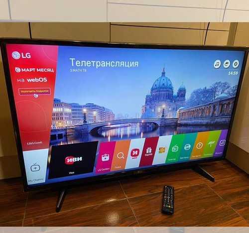 Как новый Телевизор LG 43 Дюйма, 4K UHD, HDR Pro