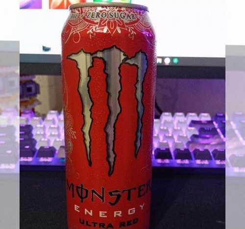 Банка Monster Energy Ultra Red пустая