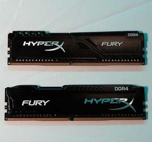 Kingston HyperX fury Black 8GB (Цена за 1 планку)