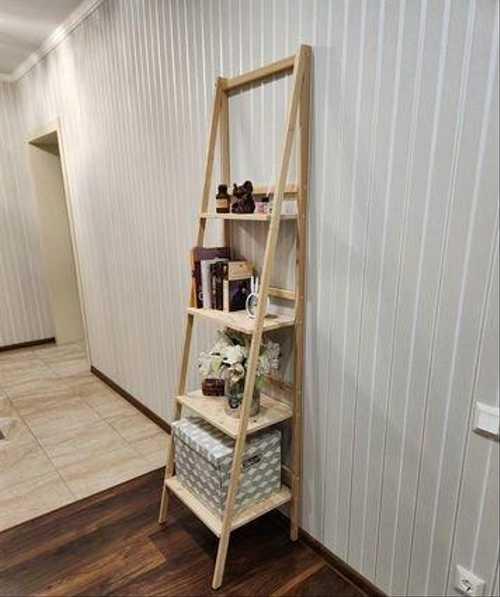 Стеллаж деревянный для ванной и других комнат