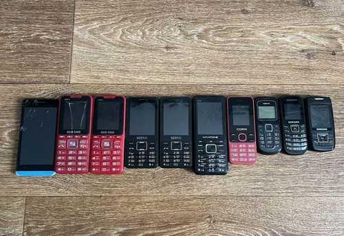 Мобильные телефоны 10 шт