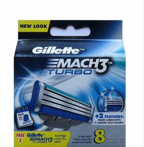 Кассеты Gillette mach 3 Turbo 8 шт