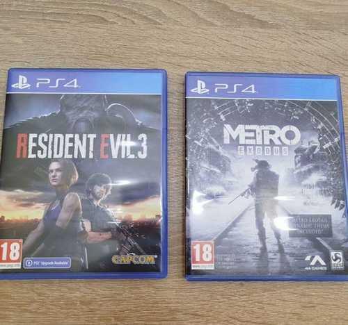 Resident evil 3 remake ps4, Metro exodus ps4