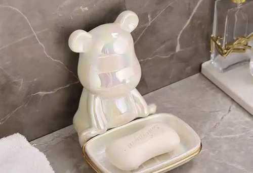Мыльница для ванны/керамическая Мишка «BearBrick"