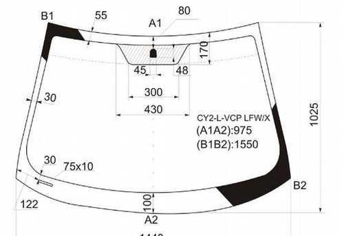 Стекло лобовое XYG CY2lvcplfwx Mitsubishi Lancer X