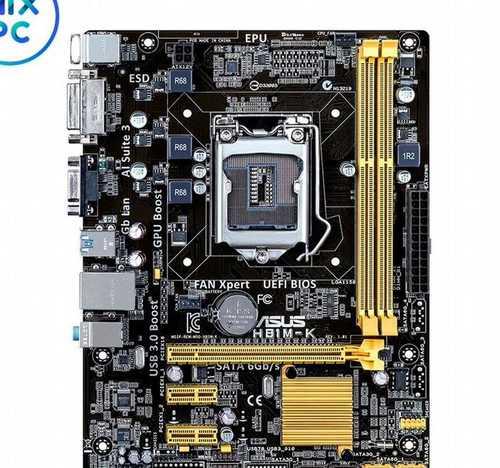 Материнская плата LGA1150 asus H81M-K Б.У