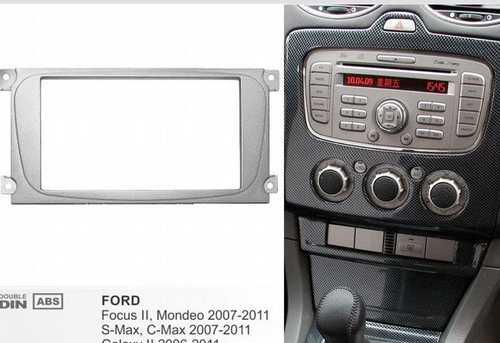 Переходная рамка Ford Focus 07-11 серебр 2Din N15s