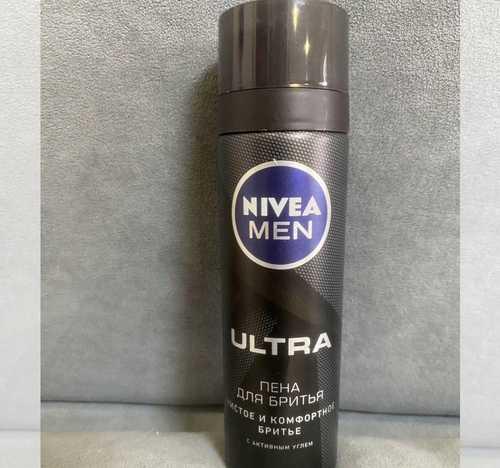 Nivea Men Ultra Пена для бритья с активным углем