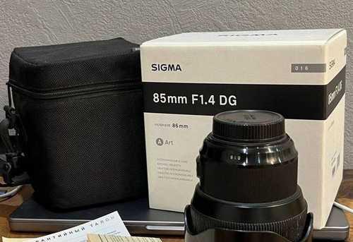 Объектив Sigma AF 85mm f/1.4 DG HS ART Nikon F