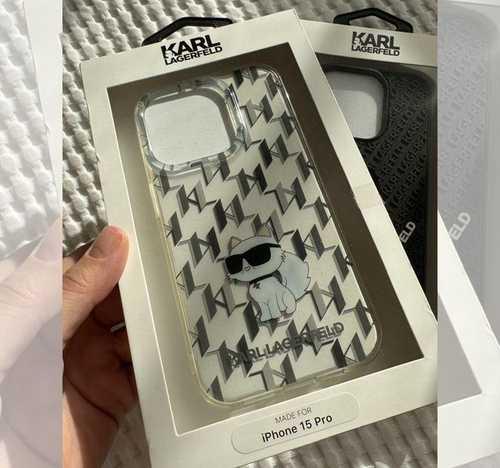 Чехол на iPhone 15 pro karl lagerfeld