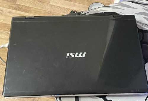 Ноутбук msi cx 620mx