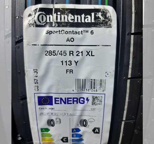 Continental ContiSportContact 6 285/45 R21 113Y