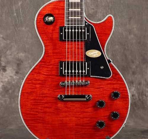 Epiphone Les Paul Custom Figured – Transparent Red