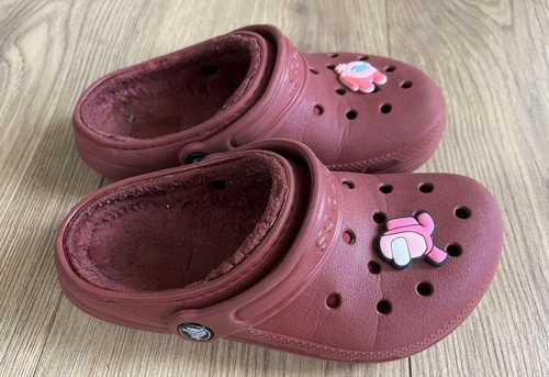 Crocs утепленные на девочку J1/32-33р