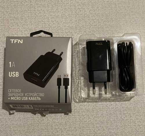 Зарядное устройство TFN 1A USB   micro USB кабель