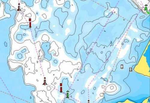 Карты глубин Navionics