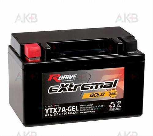 Аккумулятор RDrive eXtremal gold ytx7a-GEL 6 Ач пр