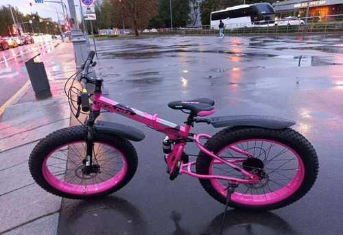Велосипед - фэтбайк kano kn-309 26" розовый