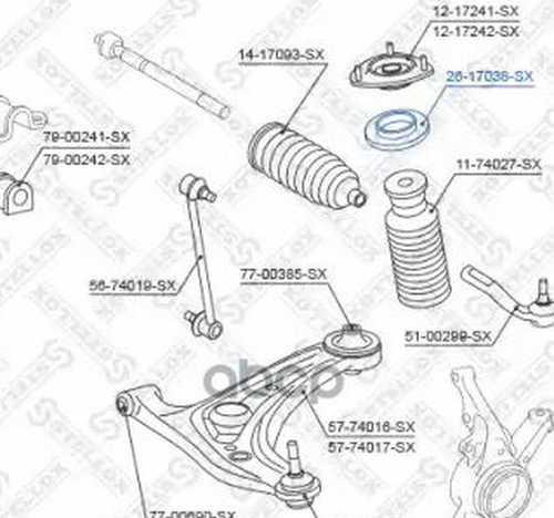 Подшипник опоры амортизатора Nissan Micra K12 03