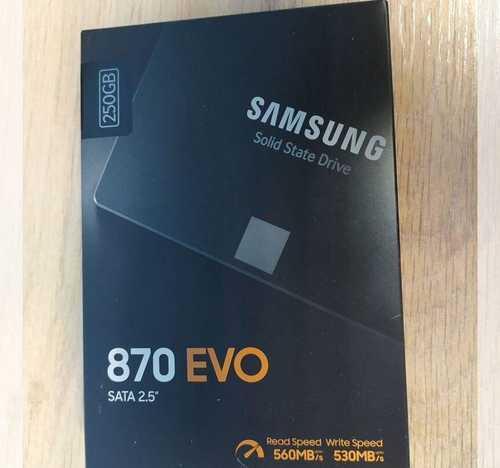 Новый ссд диск Samsung 870 EVO 250Gb