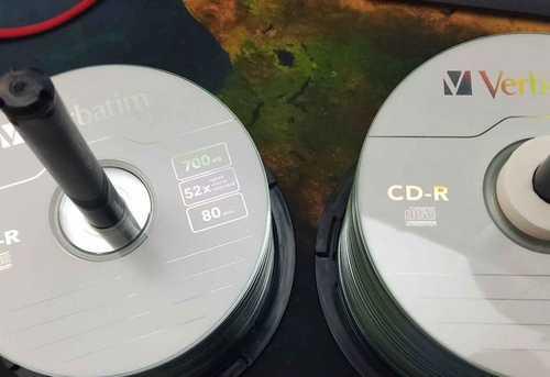 Диски болванки CD-R Verbatim 700Mb (109шт.)