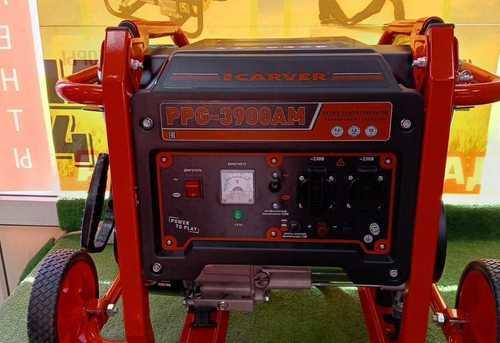 Бензогенератор Carver PPG- 3900AM 3.0кВт 2х220В