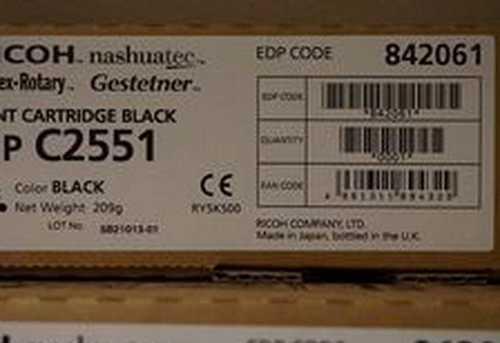 Картридж Ricoh MP C2551(E) Black черный оригинальн