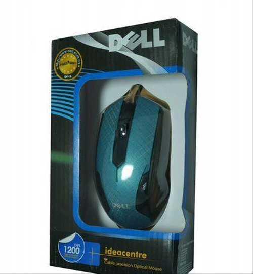 Проводная мышь dell D7 синий