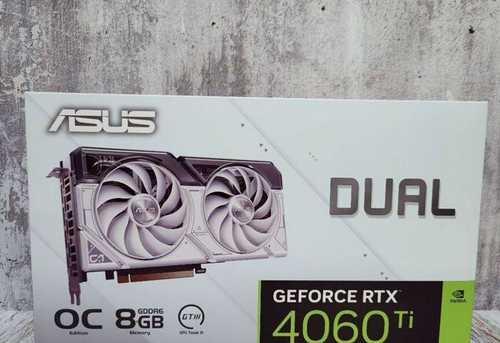 Asus nvidia RTX 4060 Ti Dual White OC 8GB Новая