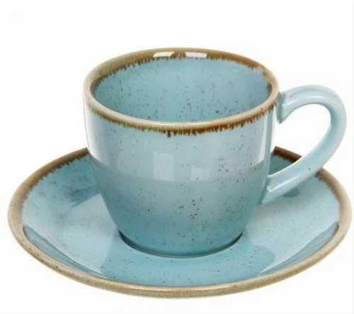Кофейная пара "Tiffany Blue" (чашка 80 мл+блюдце)