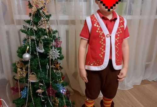 Новогодний костюм для мальчика гномика