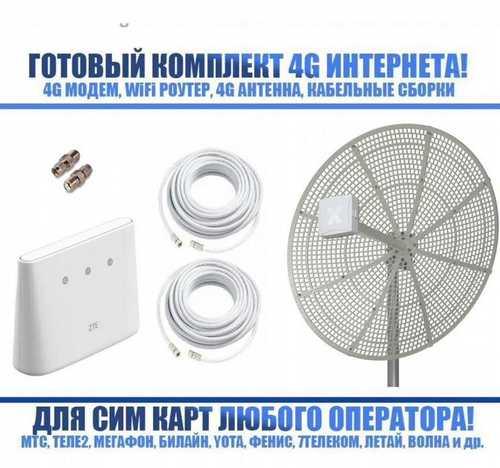 Комплект Усиления 4G Интернета ZTE 293N Vika-24