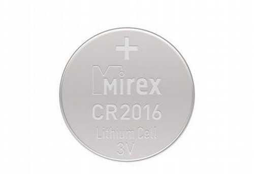 Батарея литиевая CR2016 Mirex. Упаковка - 100 шт