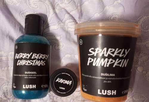 Lush karma гель для душа твердые духи косметика