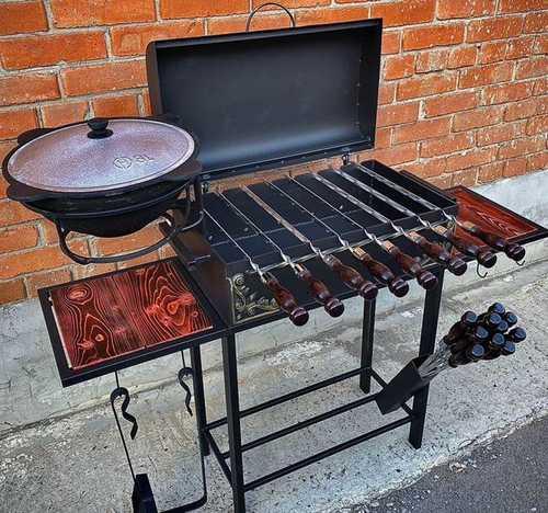 Мангал 5 мм с крышкой Grill