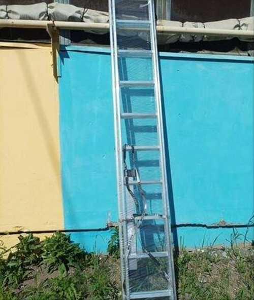 Лестница 2x10 строительная алюминиевая