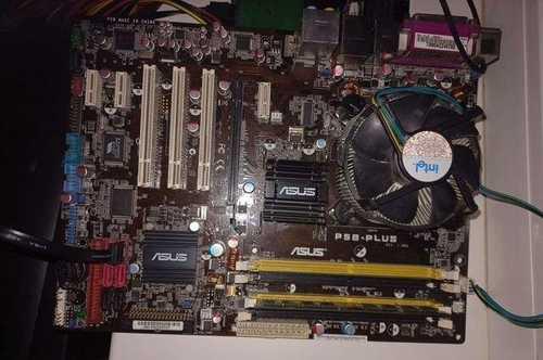 Материнка Asus P5B-Plus+Intel core2+кулер775+бп+жд