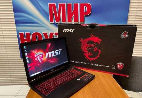 Мощный игровой ноутбук MSI/ GTX 1050Ti 4gb