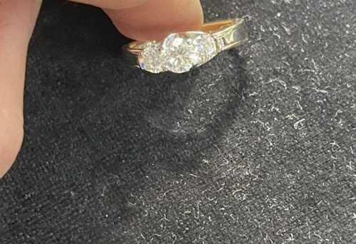 Идеальное кольцо с бриллиантами 1,02 крт
