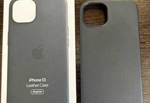 Кожаный чехол leather case iPhone 13